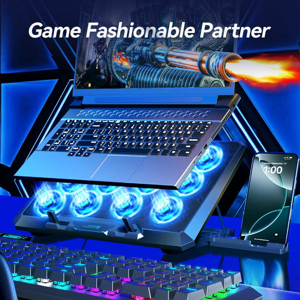 COOLCOLD Laptop Cooling Pad with 12 Quiet Fans – Wanna Be Gamer